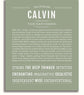 Calvin | Name Art Print – Name Stories