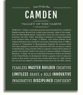 Camden | Name Art Print – Name Stories