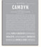 Camdyn Personalized Name Meaning Art Prints – Name Stories