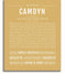 Camdyn (female) | Name Art Print – Name Stories