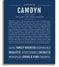 Camdyn (female) | Name Art Print – Name Stories
