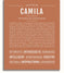 Camila Personalized Name Meaning Art Prints – Name Stories