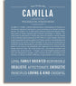 Camilla Personalized Name Meaning Art Prints – Name Stories