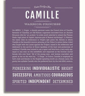 Camille | Name Art Print – Name Stories