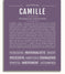 Camille Personalized Name Meaning Art Prints – Name Stories