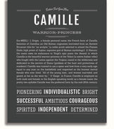 Camille | Name Art Print – Name Stories
