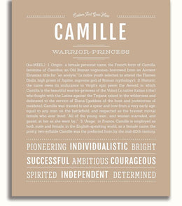 Camille | Name Art Print – Name Stories
