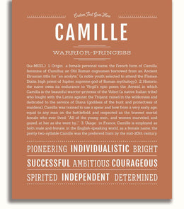 Camille | Name Art Print – Name Stories