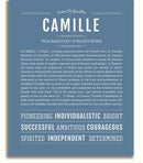 Camille | Name Art Print – Name Stories