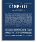 Campbell (male) | Name Art Print – Name Stories