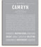 Camryn (female) | Name Art Print – Name Stories