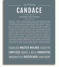 Candace | Name Art Print – Name Stories