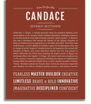Candace | Name Art Print – Name Stories