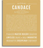 Candace | Name Art Print – Name Stories