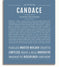 Candace | Name Art Print – Name Stories