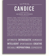 Candice | Name Art Print – Name Stories