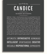 Candice | Name Art Print – Name Stories