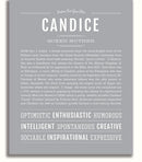Candice | Name Art Print – Name Stories