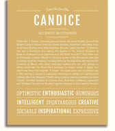 Candice | Name Art Print – Name Stories