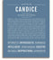 Candice | Name Art Print – Name Stories