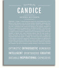 Candice | Name Art Print – Name Stories