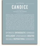 Candice | Name Art Print – Name Stories