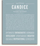 Candice | Name Art Print – Name Stories