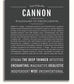 Cannon | Name Art Print – Name Stories