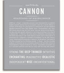 Cannon | Name Art Print – Name Stories