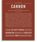 Cannon | Name Art Print – Name Stories