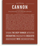 Cannon | Name Art Print – Name Stories