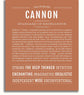 Cannon | Name Art Print – Name Stories