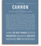 Cannon Personalized Name Meaning Art Prints – Name Stories
