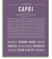 Capri | Name Art Print – Name Stories
