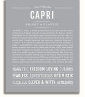 Capri | Name Art Print – Name Stories