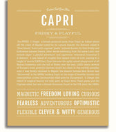 Capri | Name Art Print – Name Stories