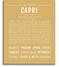 Capri Personalized Name Meaning Art Prints – Name Stories