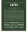 Capri Personalized Name Meaning Art Prints – Name Stories