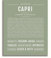 Capri | Name Art Print – Name Stories