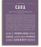 Cara | Name Art Print – Name Stories