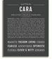 Cara | Name Art Print – Name Stories