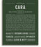 Cara | Name Art Print – Name Stories