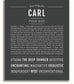 Carl | Name Art Print – Name Stories