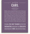 Carl | Name Art Print – Name Stories