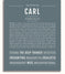 Carl Personalized Name Meaning Art Prints – Name Stories