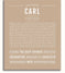 Carl | Name Art Print – Name Stories