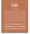 Carl | Name Art Print – Name Stories
