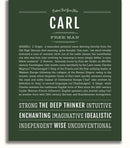 Carl | Name Art Print – Name Stories
