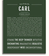Carl | Name Art Print – Name Stories