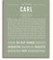 Carl | Name Art Print – Name Stories